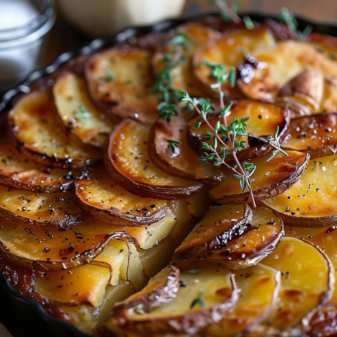 Golden Potato & Balsamic Torte With Fresh Thyme Recipe - Downloadable ...