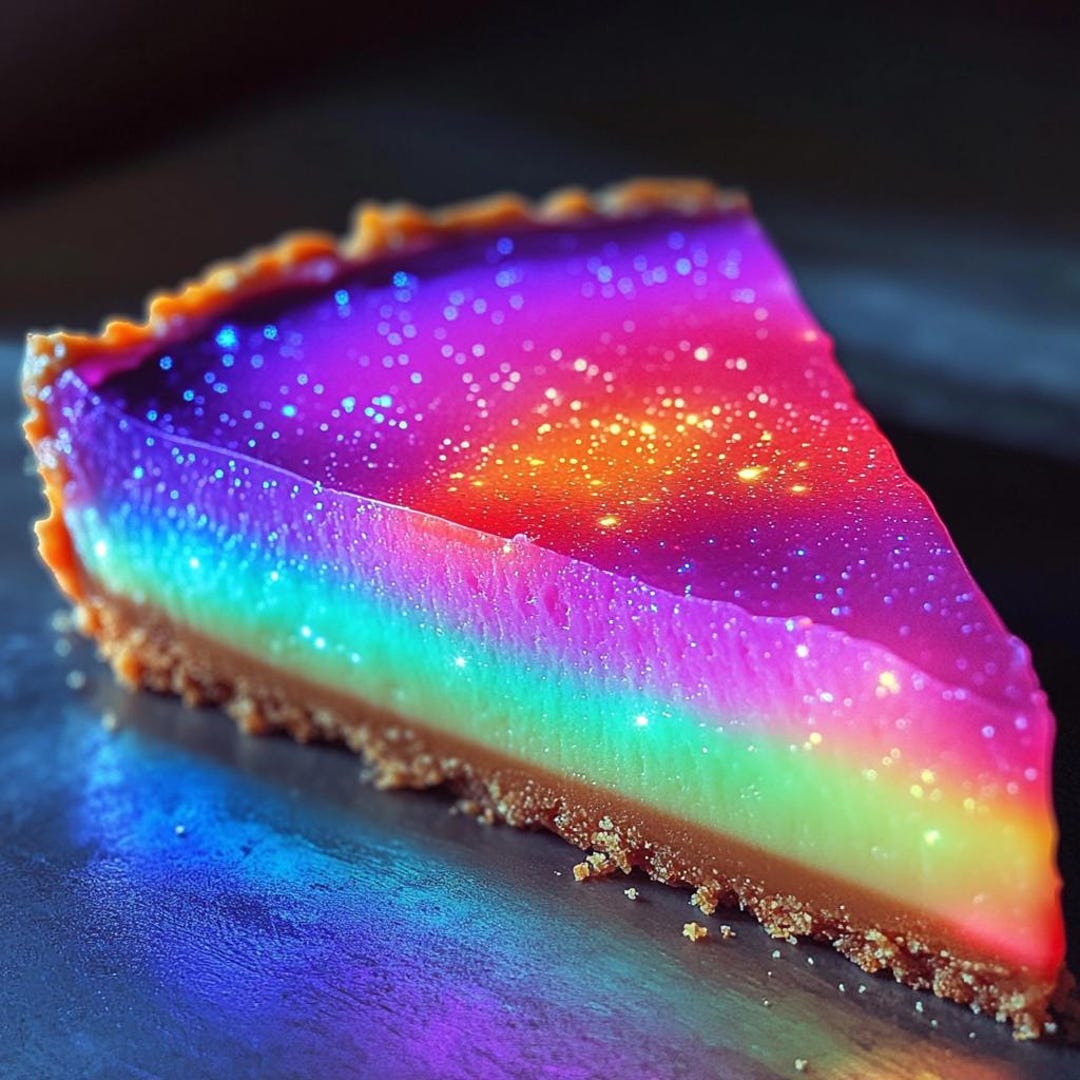 Northern Lights Cheesecake – A Glowing, Colorful Delights - Etsy
