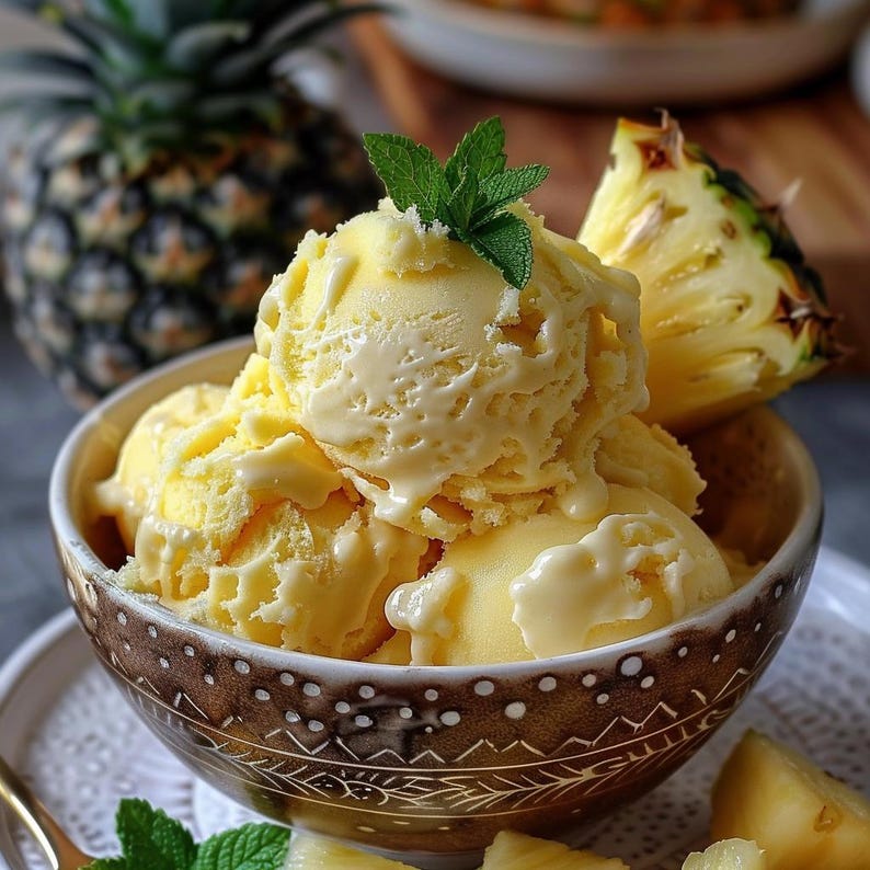 3-ingredient Pineapple Ice Cream Recipe | Easy No-churn Dessert ...