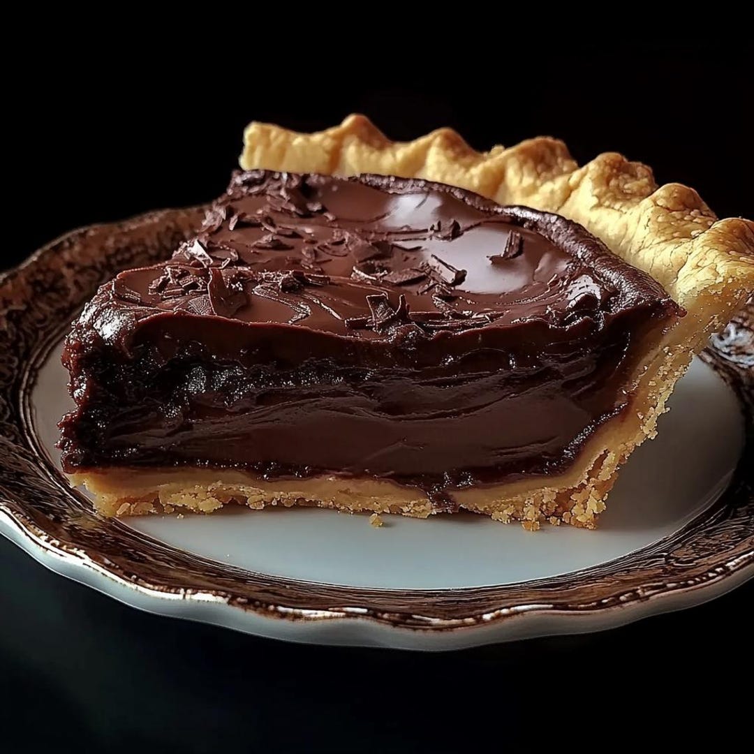 Old Fashioned Chocolate Pie - Classic & Downloadable Recipe! - Etsy