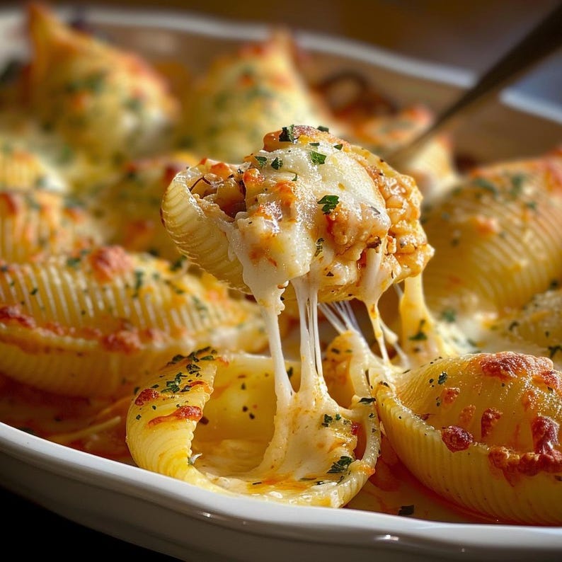 Gourmet Seafood Stuffed Shells Recipe - Downloadable Recipe - Etsy