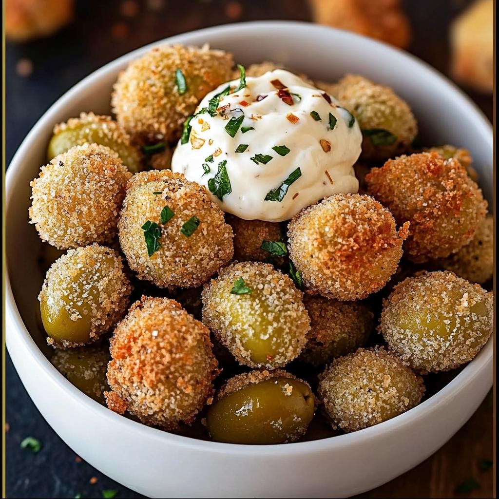 Fried Olives With Garlic Aioli Recipe - Printable Downloadable Guide - Etsy