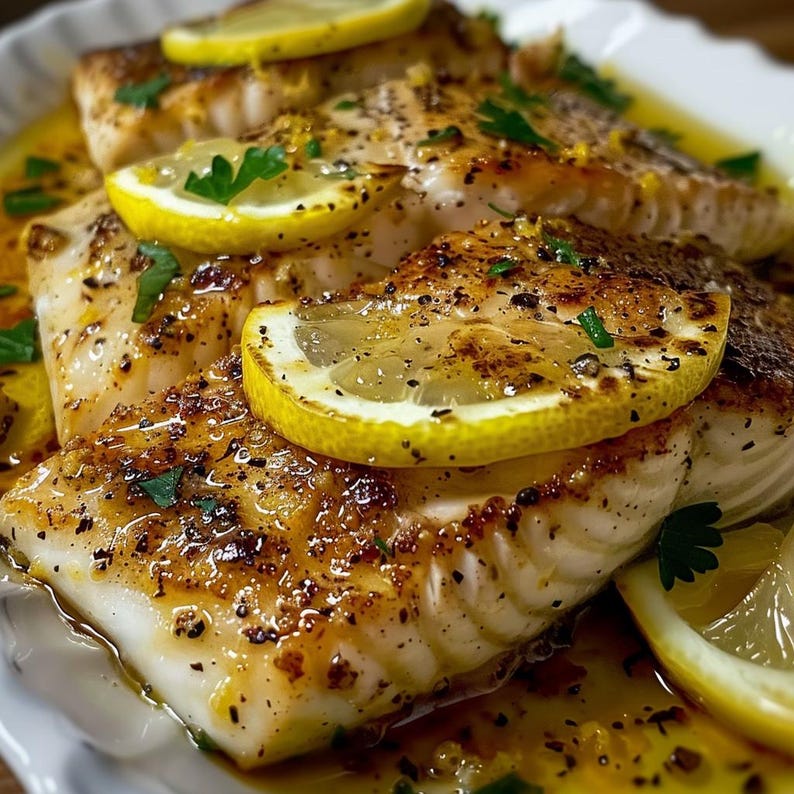 Downloadable Zesty Lemon Butter Fish Fillet Recipe – Fresh & Flavorful ...