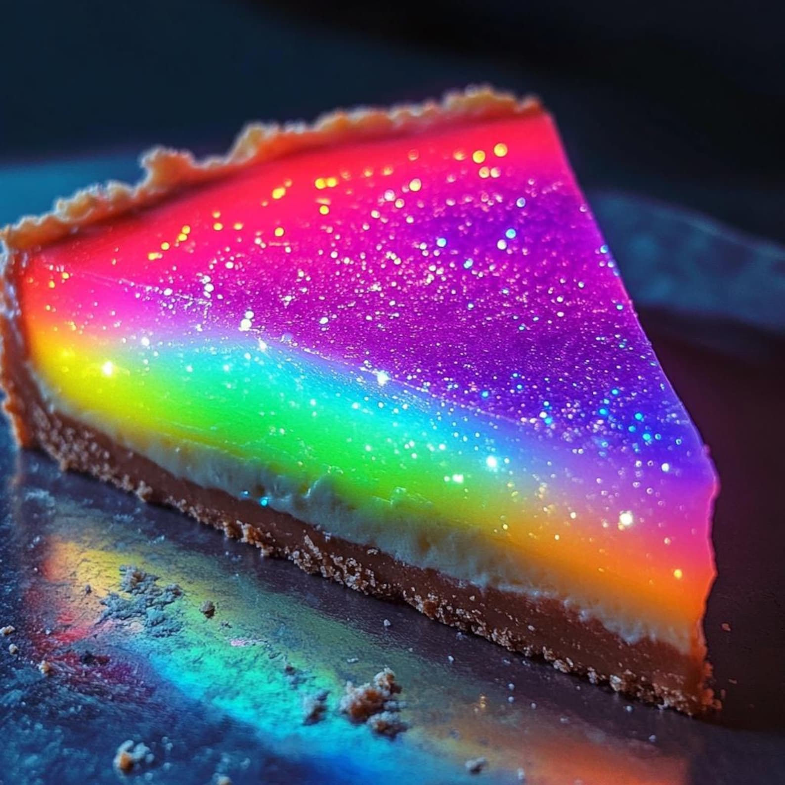 Northern Lights Cheesecake – A Glowing, Colorful Delights - Etsy