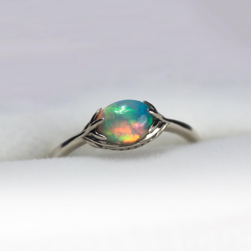 Fire Opal Rings - Etsy