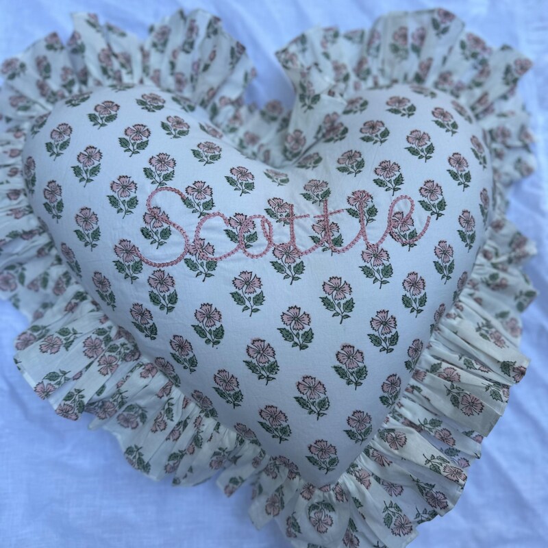 Ruffled Heart - Etsy