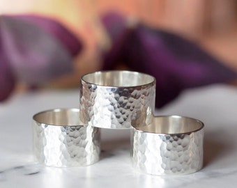 Wide Silver Ring - Etsy