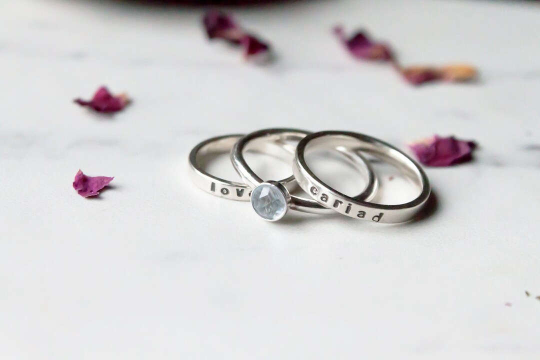 Silver Love or Cariad Rings. Handmade Sterling Silver Welsh Love Rings ...