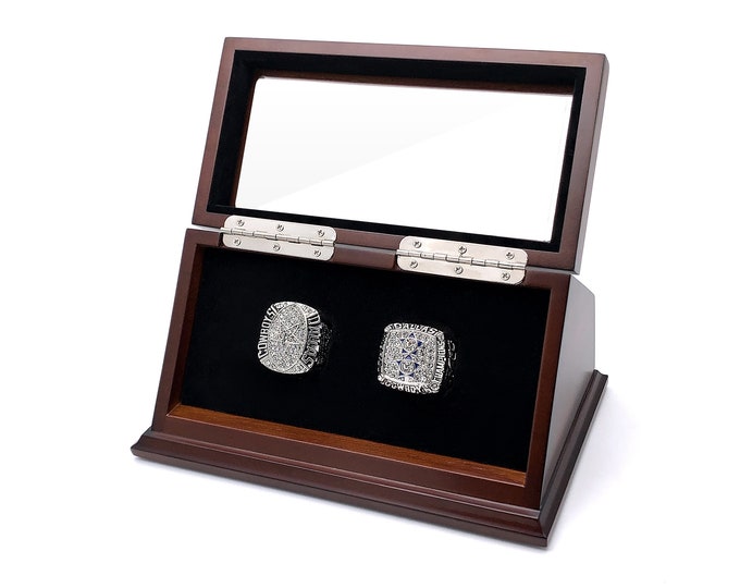 6 Ring Display Case for Collectors Rings, Championship Rings or Other ...