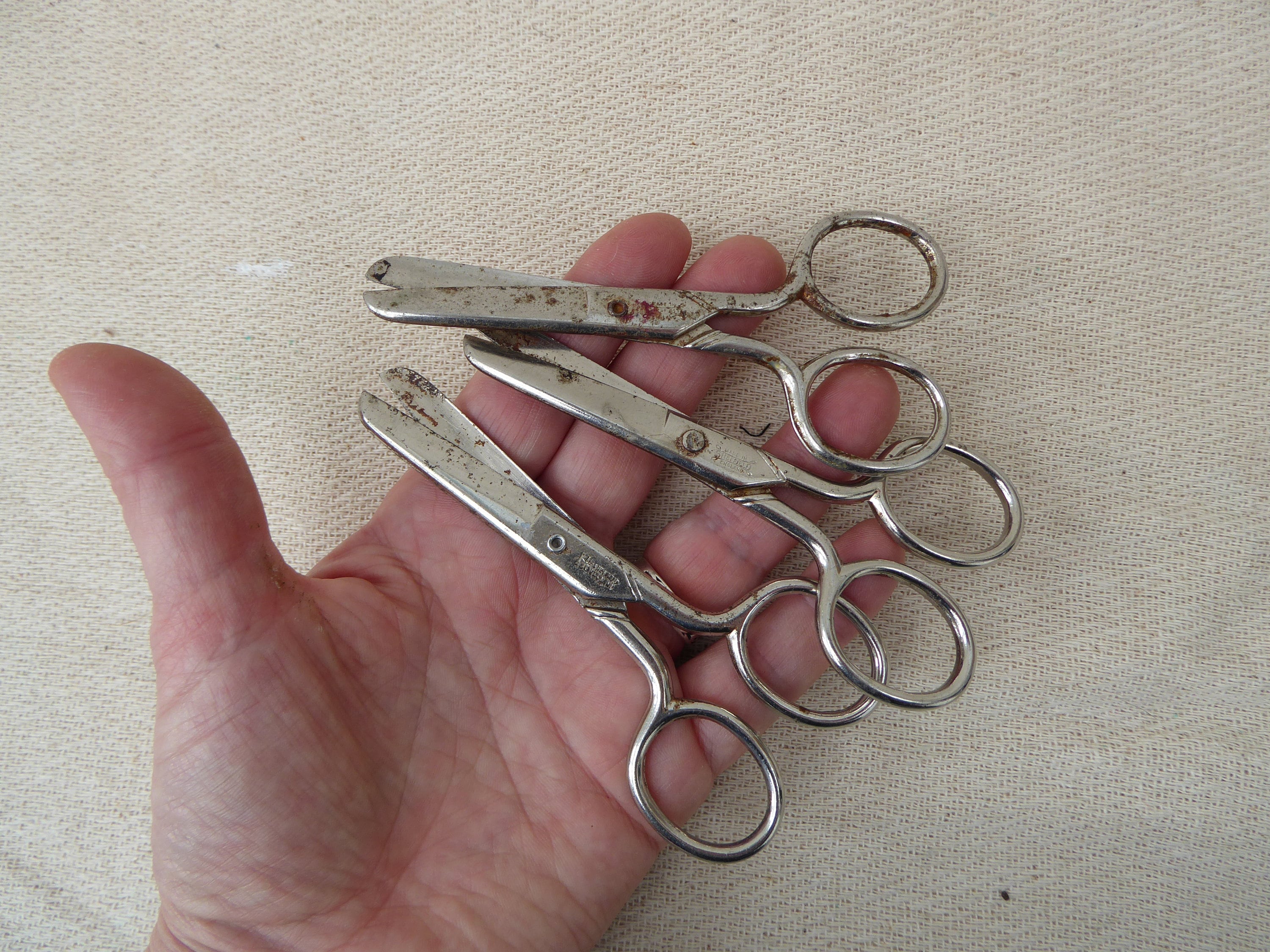 Vintage Scissors, Paper Scissors, Round Tip Scissors, Child Safe ...