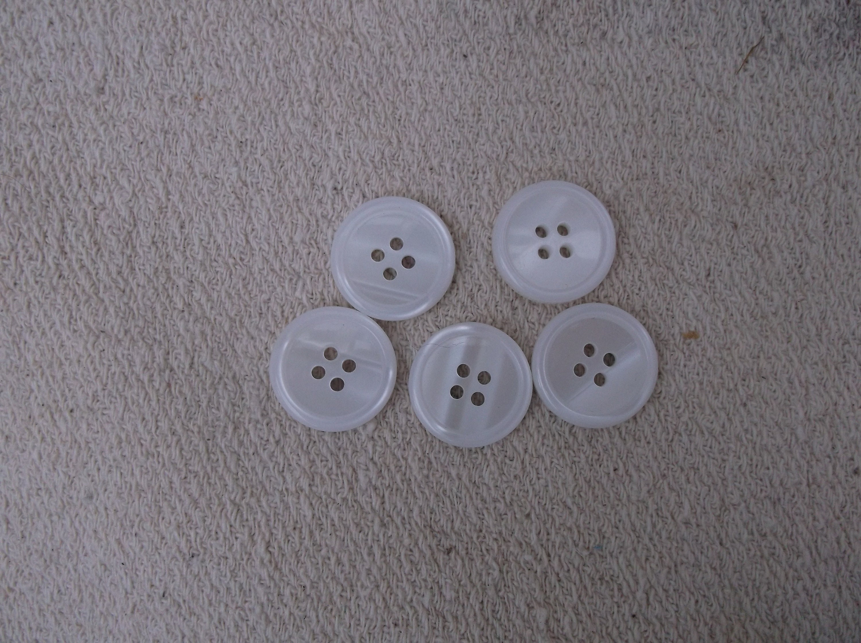 Flat Buttons, White Four Hole Buttons, Vintage Jacket Buttons - Etsy UK