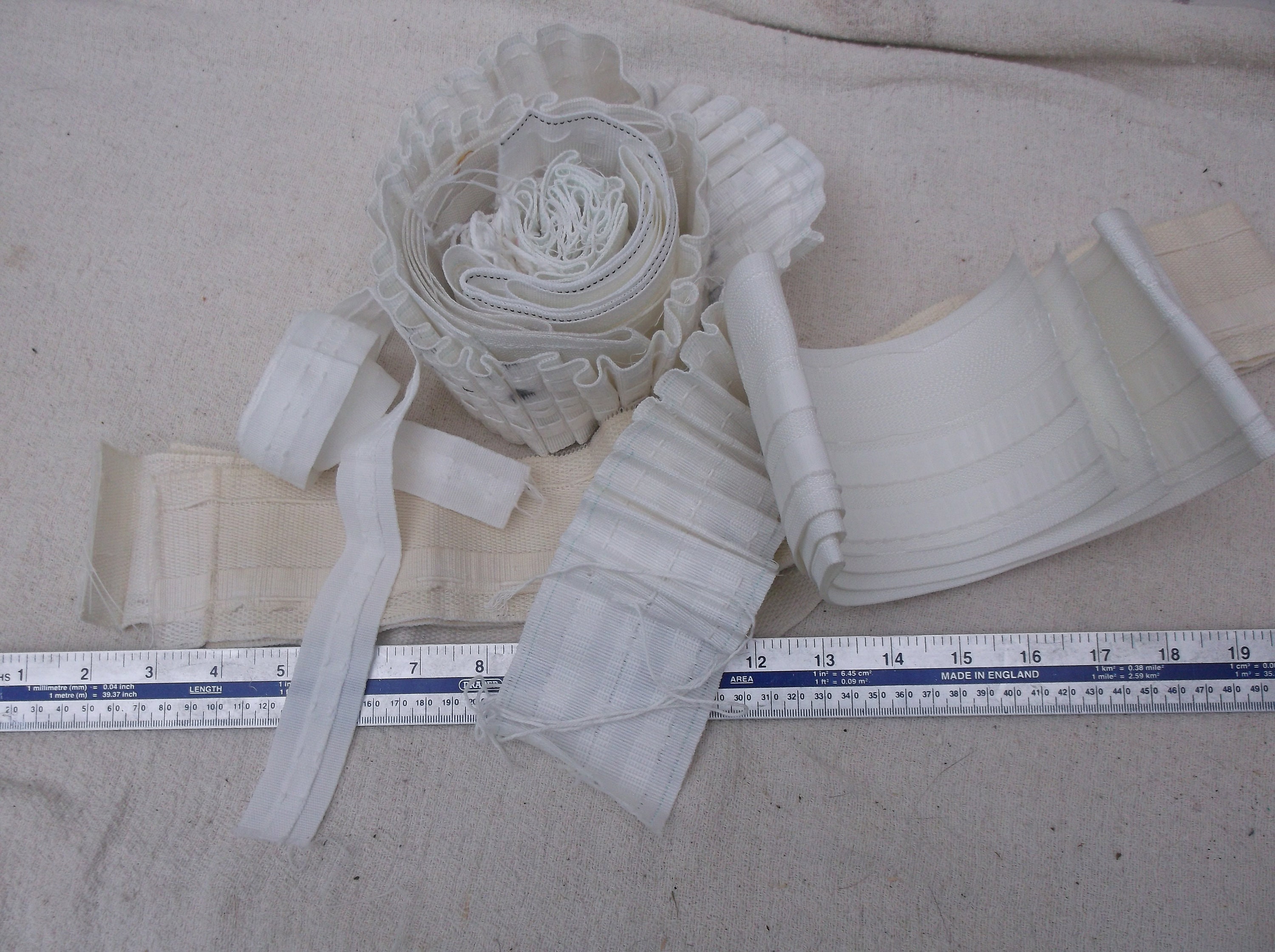 Curtain Rufflette, Rufflette Tape, Curtain Making Supplies, Pelmet Hook ...