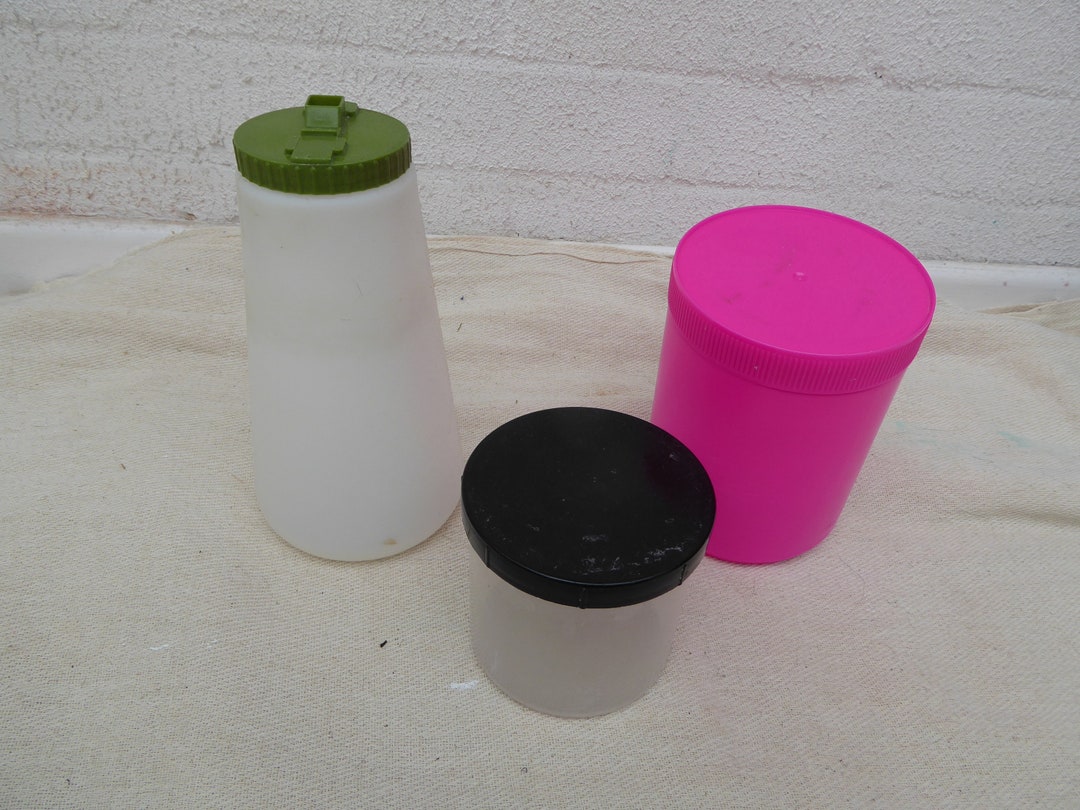 Plastic Canister, Storage Tub, Giant Salt Dispenser, Screw Lidded ...