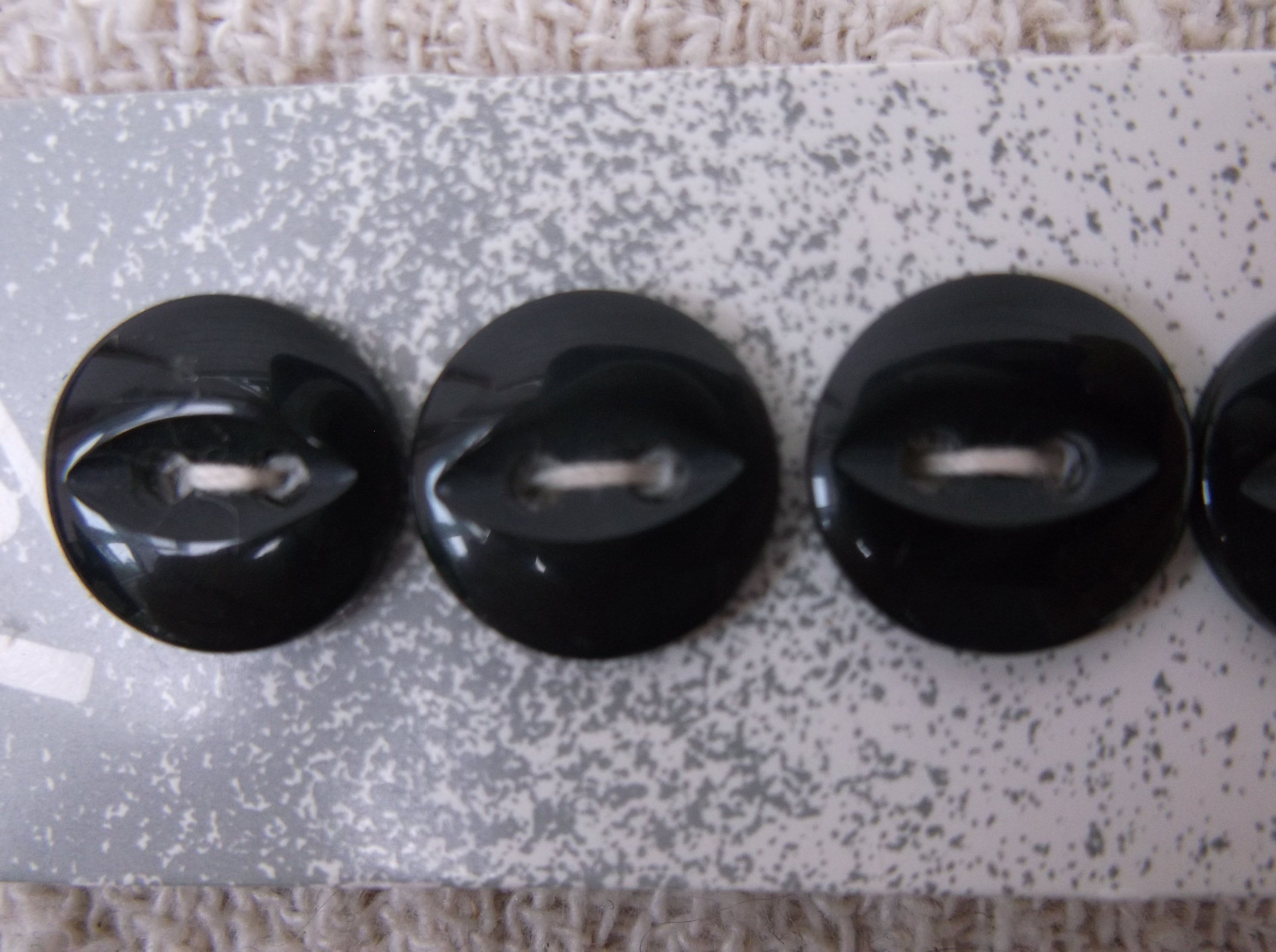 Black Buttons, Vintage Buttons, Two Hole Buttons - Etsy