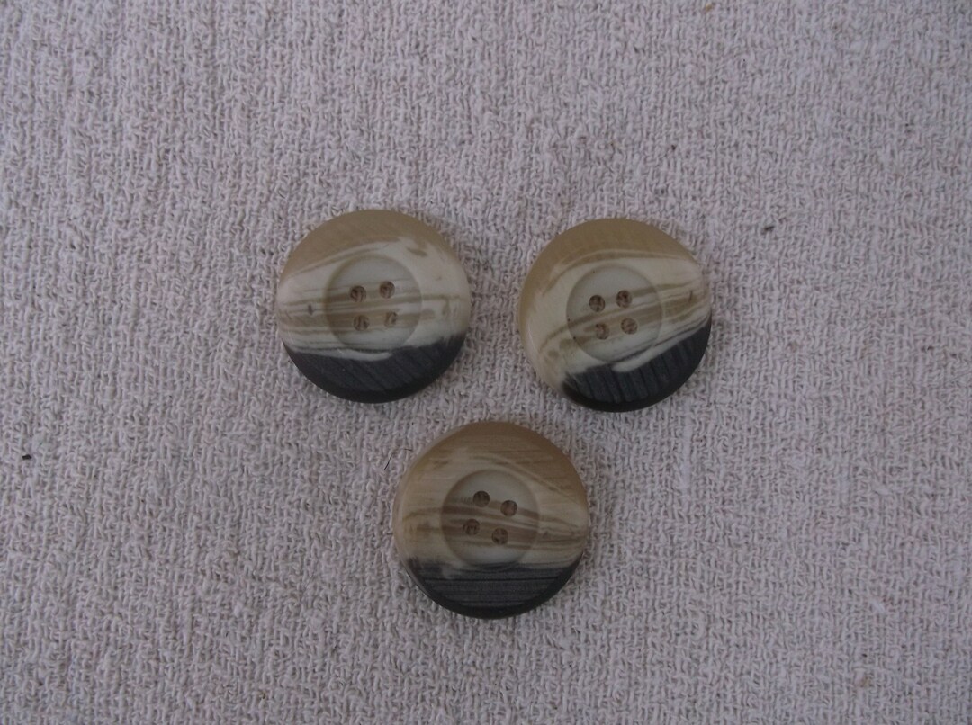 Coat Buttons, Four Hole Buttons, Flat Buttons, Vintage Buttons - Etsy