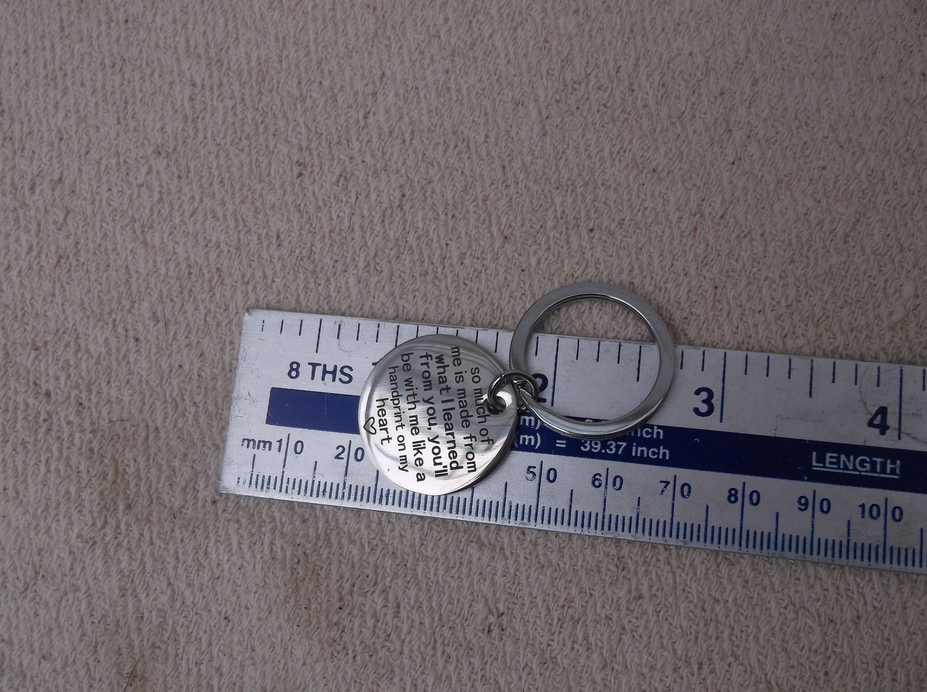 Key Fob Inspirational Key Tidy Metal Keychain Quote on a - Etsy UK