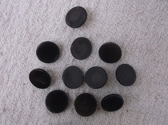 Dark grey buttons post buttons vintage buttons shank | Etsy