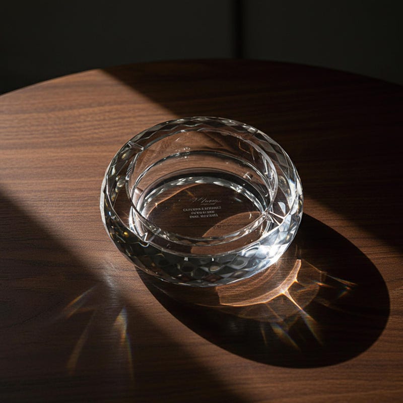 Heavy Glass Retro Ashtray - Etsy