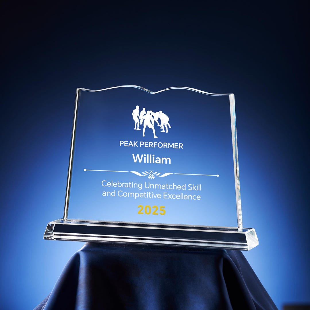 Personalized Crystal Award for Church Custom Retirement Appreciation ...