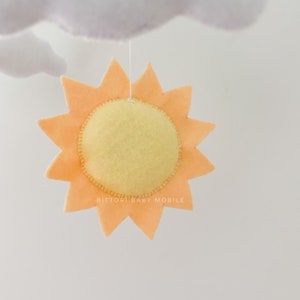 Pastel Rainbow Baby Mobile | Weather Mobile With Clouds, Sun, Raindrops ...