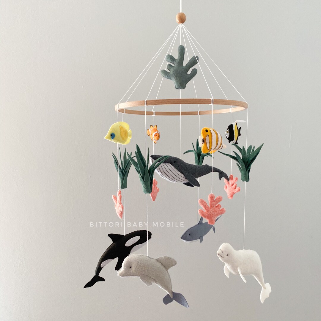 Ocean Baby Mobile | Under the Sea Crib Mobile With Marine Animals ...