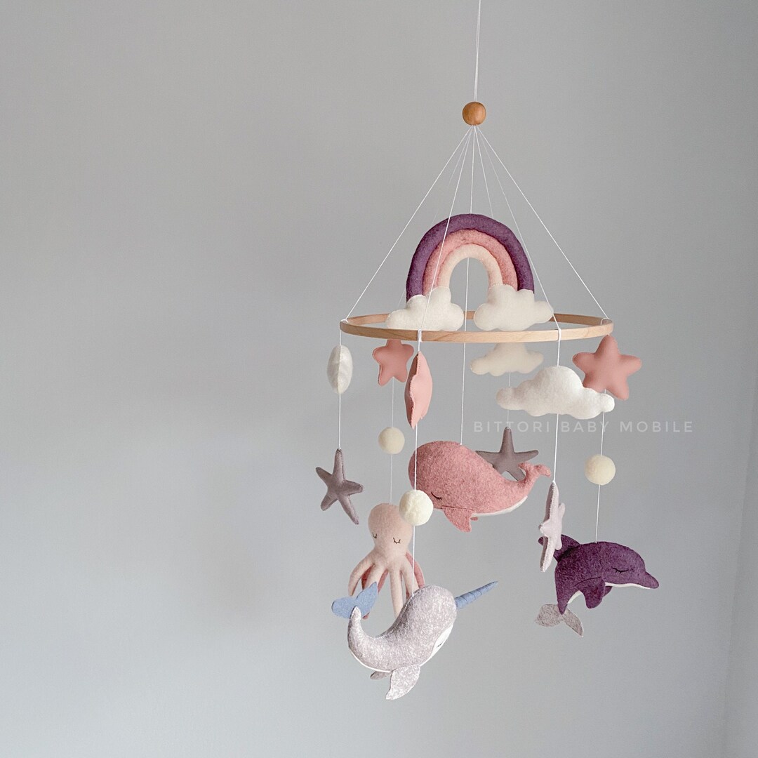 Ocean Fish Mobile With Whale Dolphin Octopus Narwhal and Starfish ...