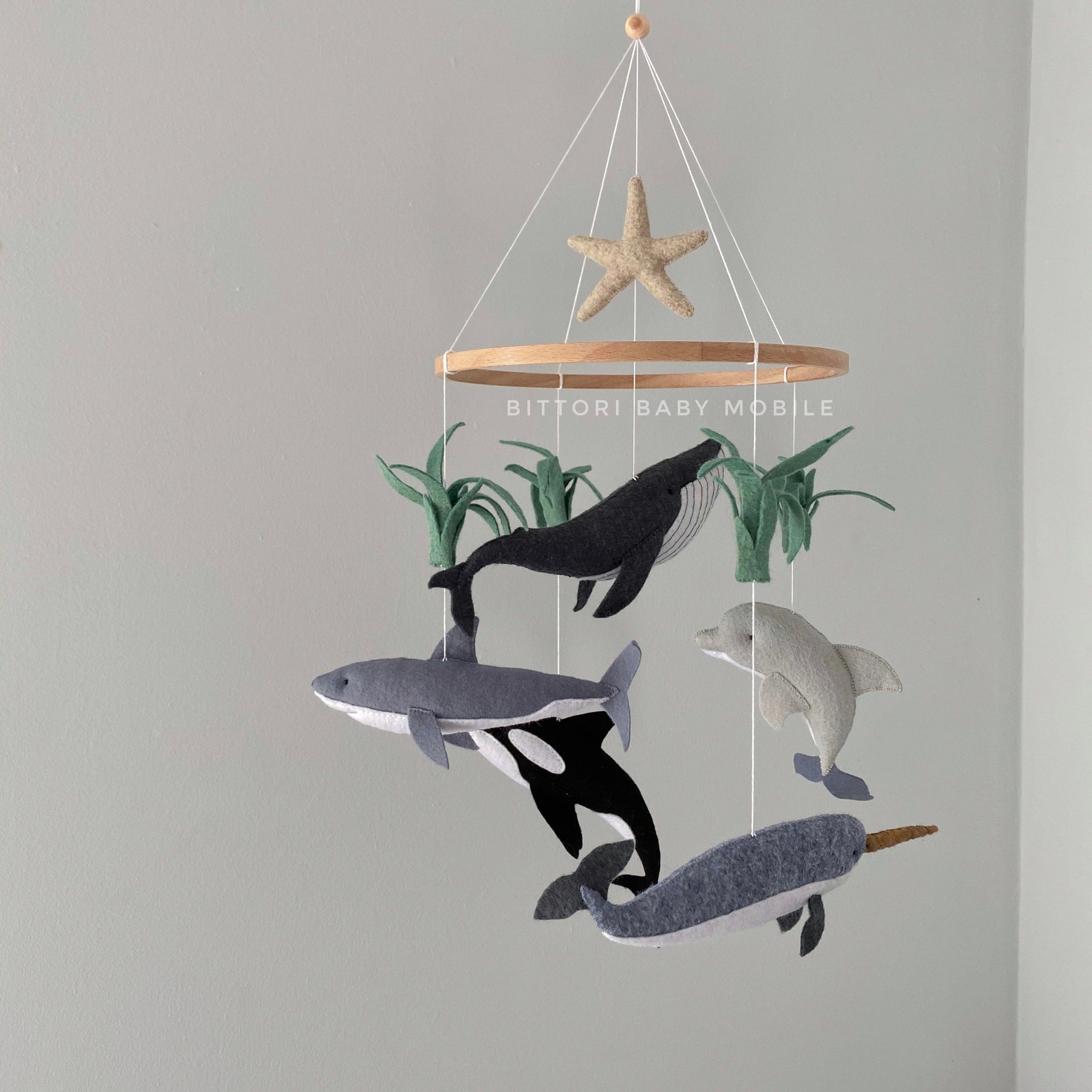 Whale Mobile for Unique Baby Gift Nursery Fish Mobile Baby - Etsy