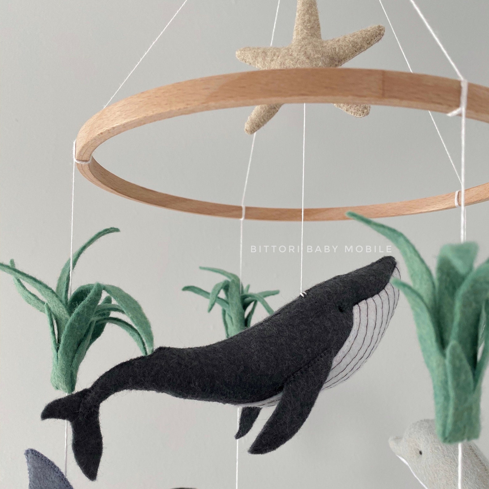 Whale Mobile for Unique Baby Gift Nursery Fish Mobile Baby - Etsy