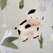 Farm Cow Baby Mobile With Daisy and Grass | Soft Felt Nursery Decor for ...