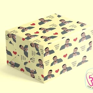Kanye West Funny Gift Wrapping Paper Sheet Kanye Open Me Birthday Gift ...