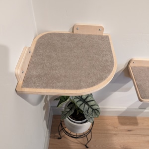 Corner Cat Wall Bed, Cat Shelf, Cat Platform, Cat Furniture, Cat Bed ...