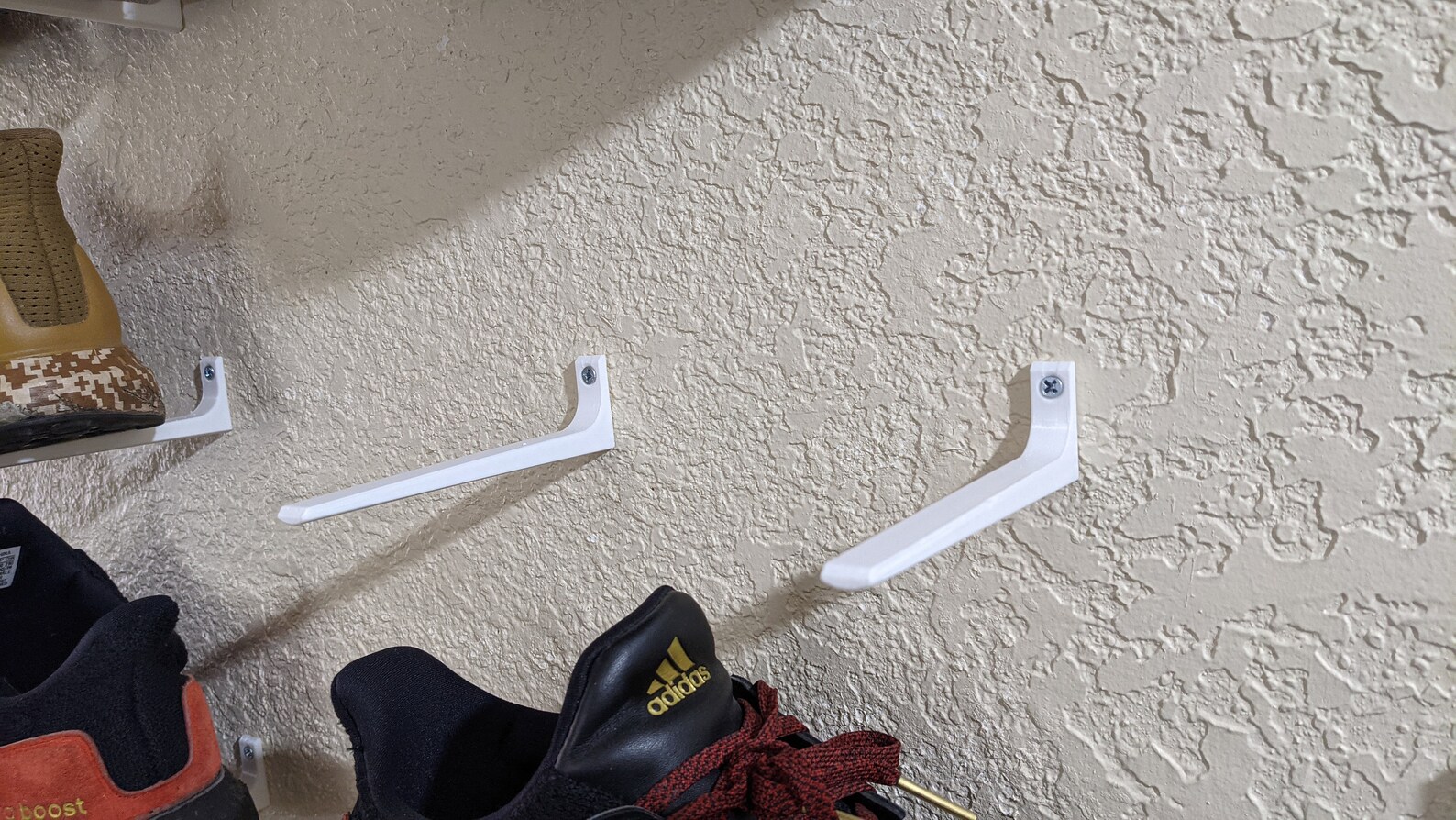 Shoe Wall Mount Display Hooks Shoe Collection Display - Etsy
