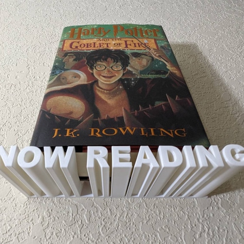 Now Reading Book Shelf Display Wall Mount Book Shelf | Etsy