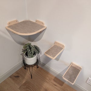 Corner Cat Wall Bed, Cat Shelf, Cat Platform, Cat Furniture, Cat Bed ...