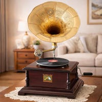 Handmade Antique Style Gramophone: Working Shellac Record Player - Etsy