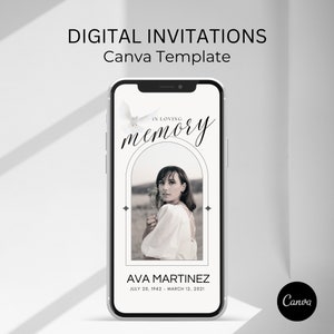 Minimalist Funeral Program Template Printable Order of Service Simple ...