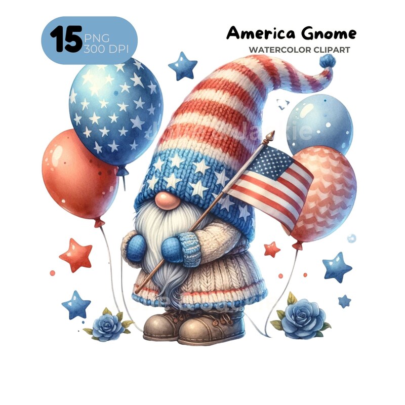 Patriotic Gnome - Etsy