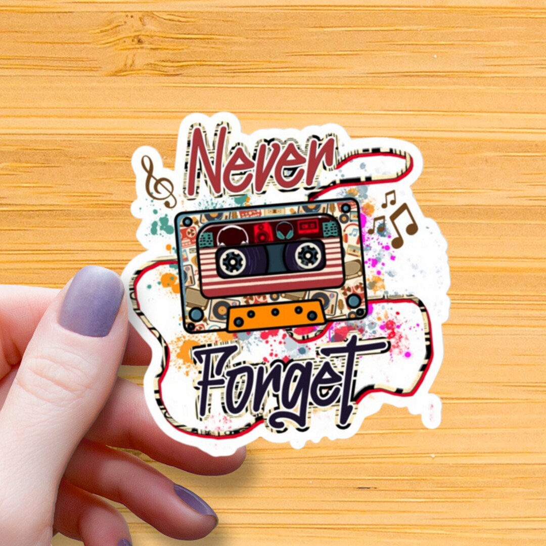 Retro Cassette Tape Sticker: Waterproof Glossy Vinyl Decal - Etsy