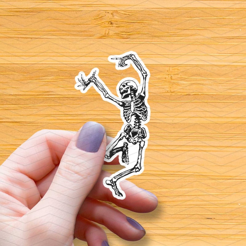 Skeleton Sticker - Etsy