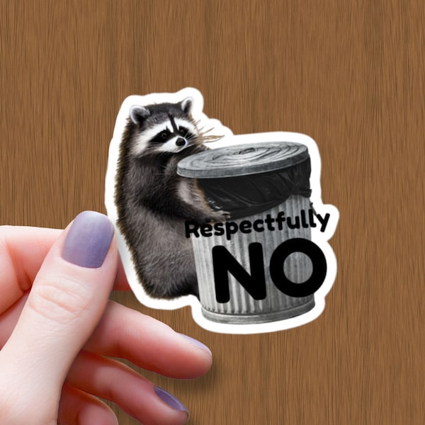 Respectfully No Sticker - Etsy