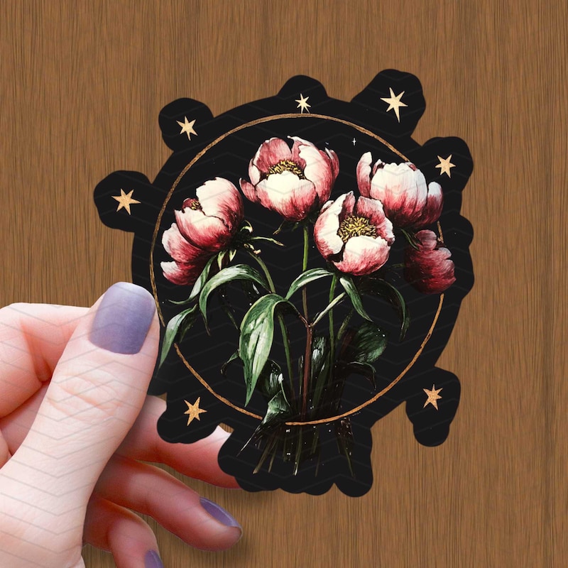 Peonies Stickers - Etsy