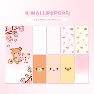 Sakura Kuma Icon Pack, Cute Icons, Pink Icon Set, Ios and Android App ...