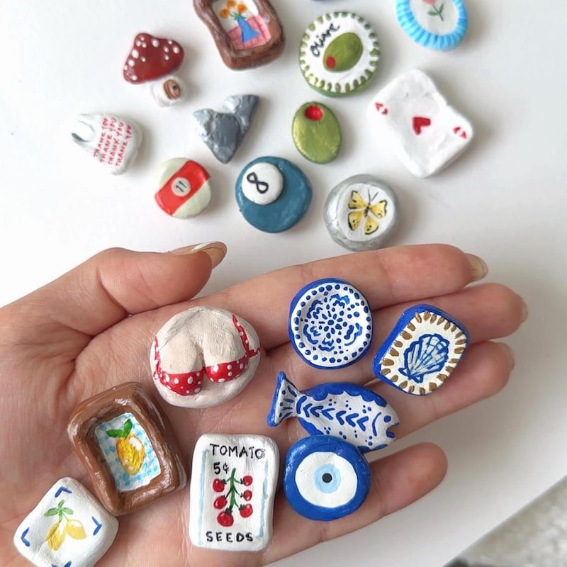Handmade Clay Magnets - Etsy Australia