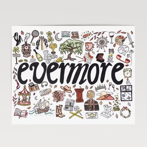 Evermore Art Print,swiftie Gifts,eras Tour,wall Art,merch,poster ...