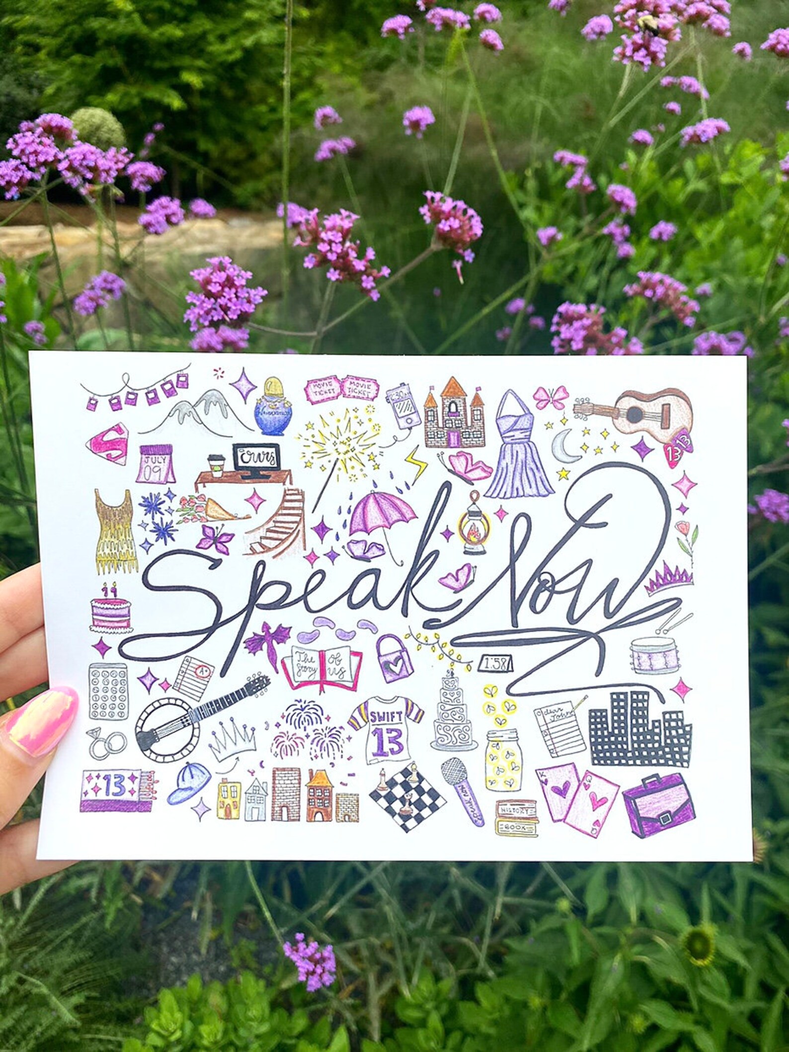 Speak Now TV Print,enchanted,swiftie Gifts,long Live,eras Tour,speak ...