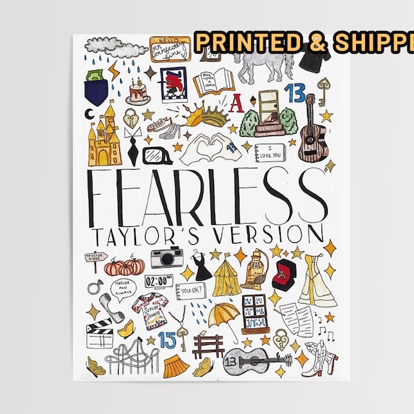 Fearless Taylors Version Wall Decor - Etsy