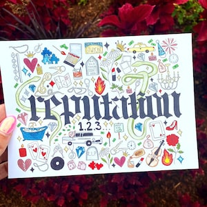 Reputation Art Print,swiftie Gift,eras Tour,tswift,illustration,wall ...