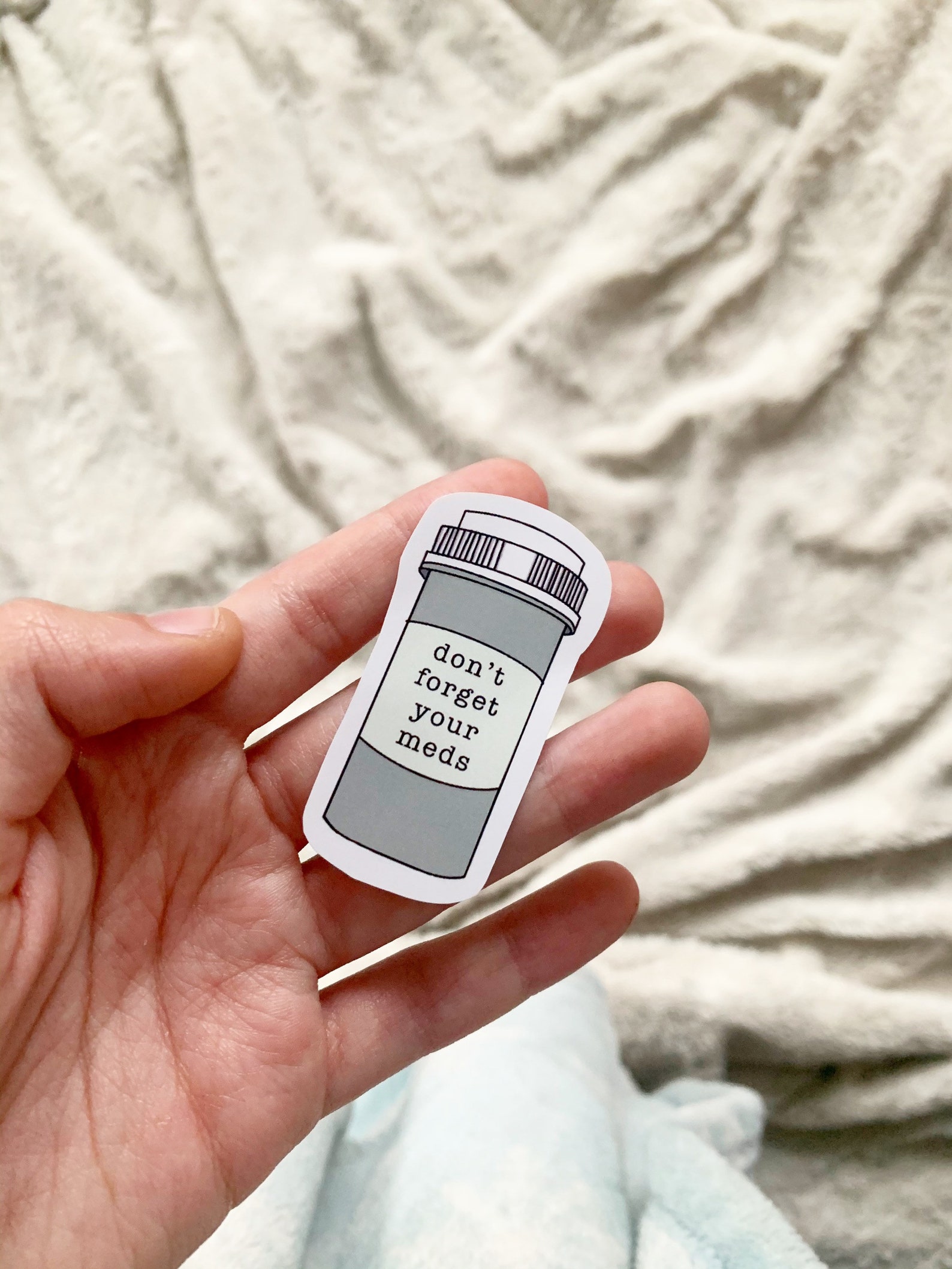 Dont Forget Your Meds Sticker Pill Bottle Sticker Mental | Etsy