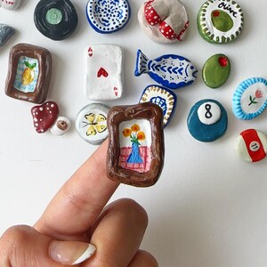 Handmade Clay Fridge Magnets,custom,gift Ideas,lemon,olives,eccentric ...