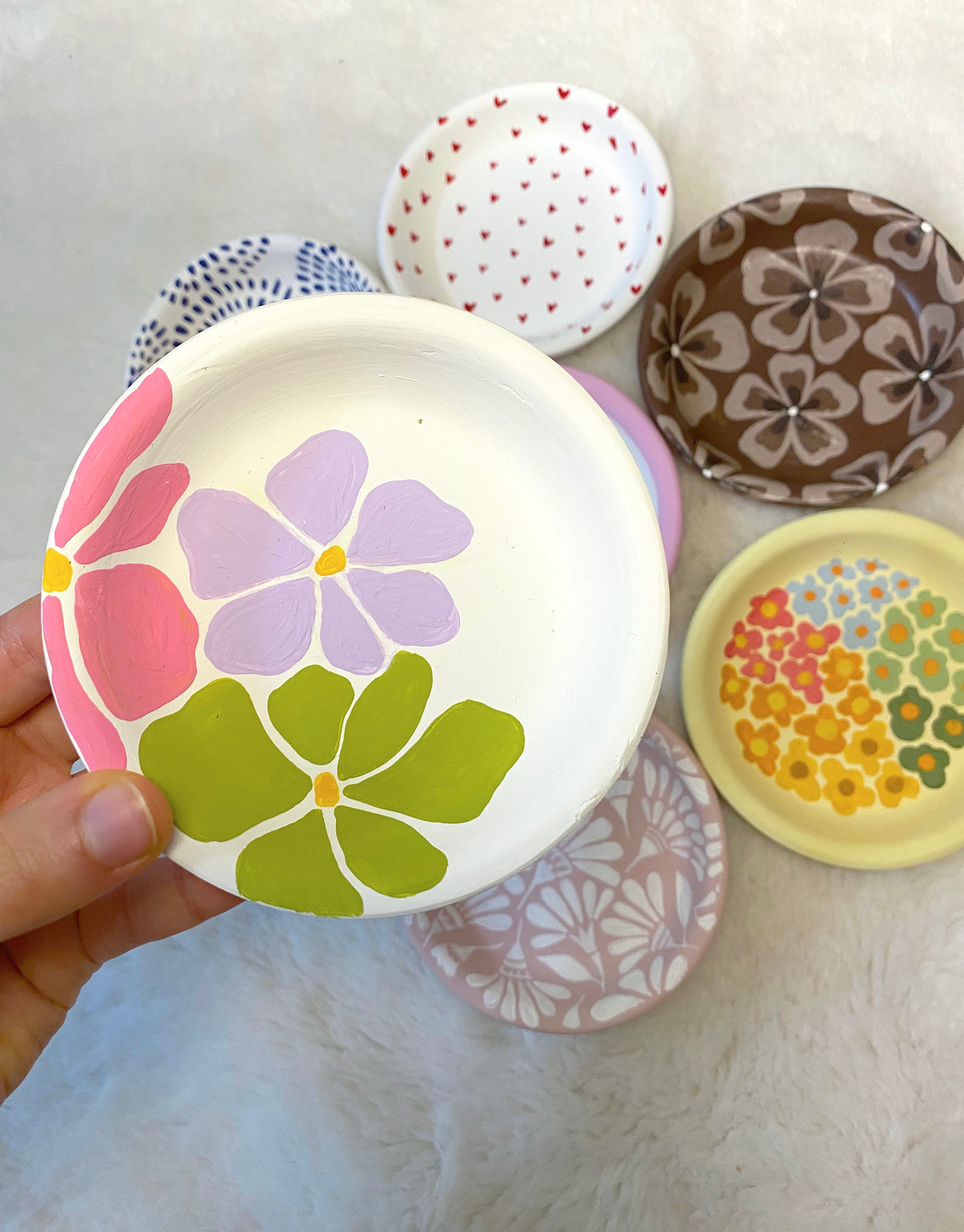 Hand-painted Ceramic Trinket Dish: Custom Home Decor - Etsy